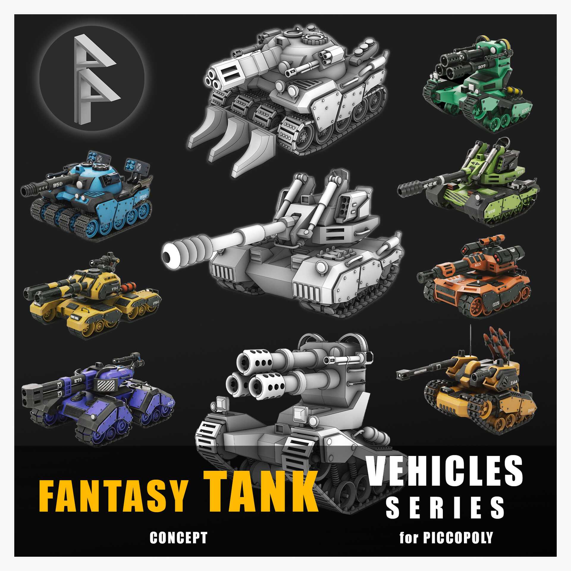 ArtStation - concept fantasy Tank collection