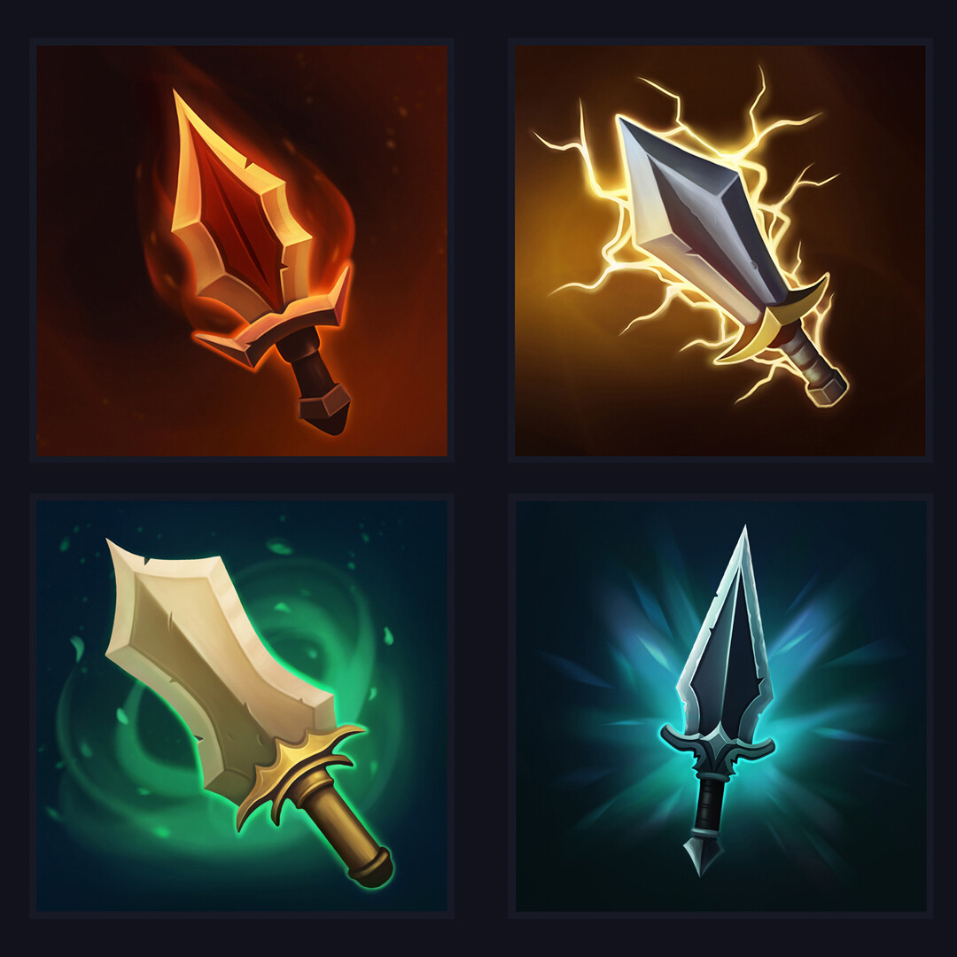 ArtStation - Game icons (swords/daggers)