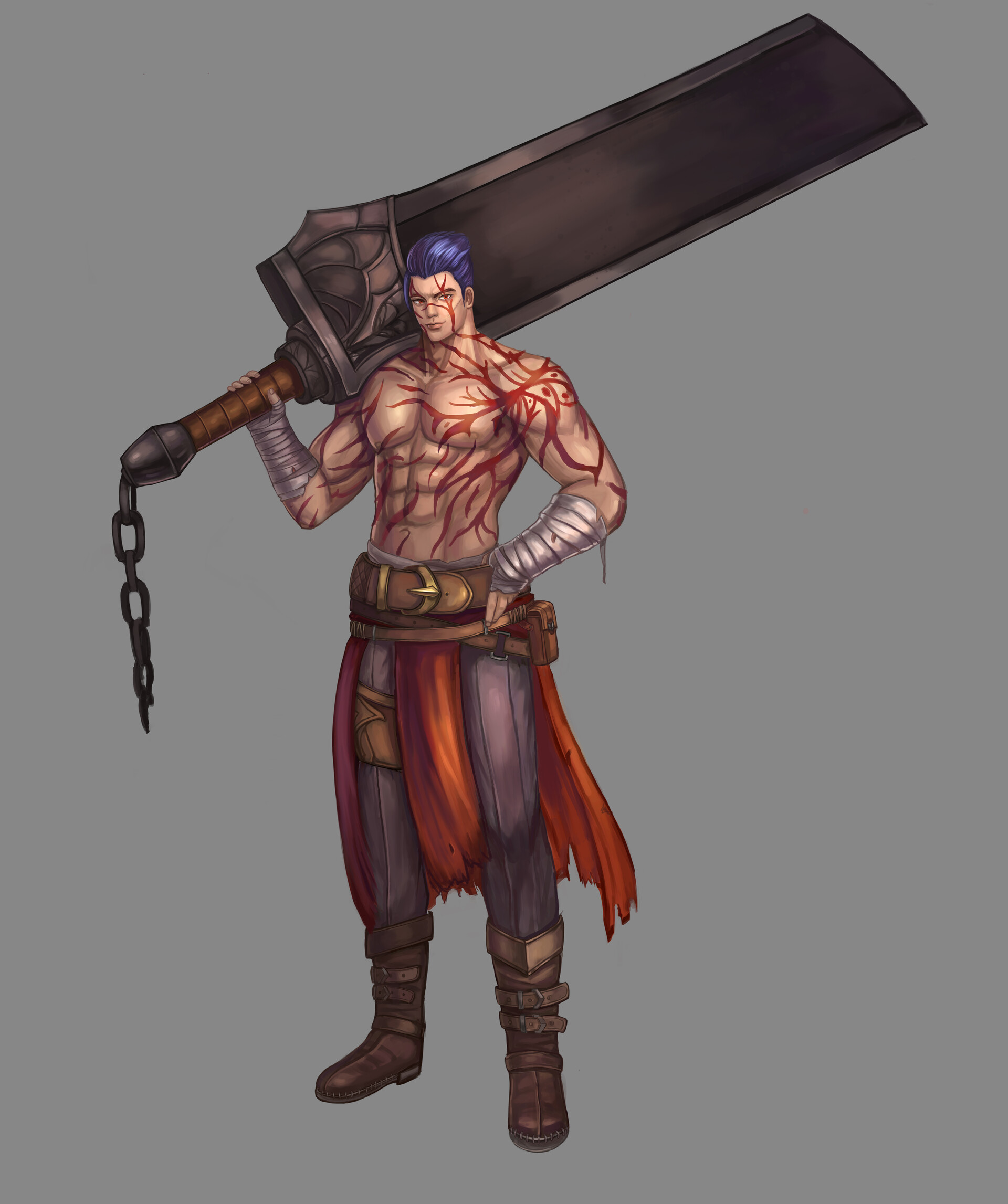 ArtStation - Cursed Warrior Cain