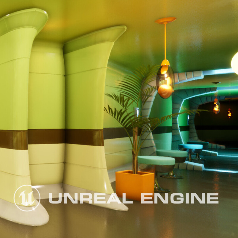 ArtStation - Modern Retro scene using Unreal