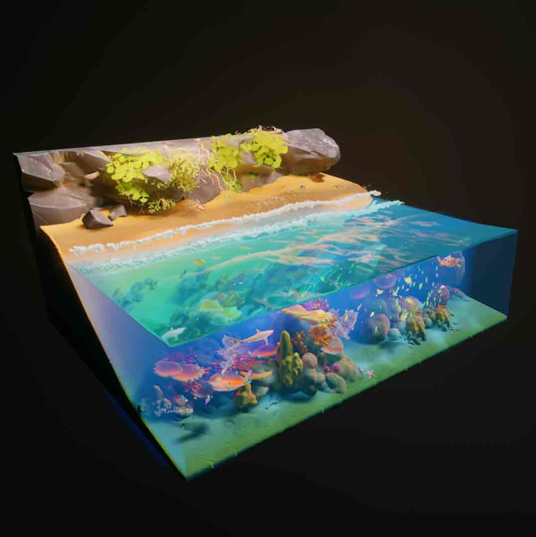 ArtStation - Coral Reef Environment Cube in UE5
