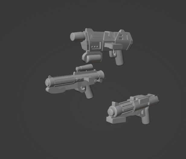 ArtStation - Lego DC-17m, DC-15s, E11