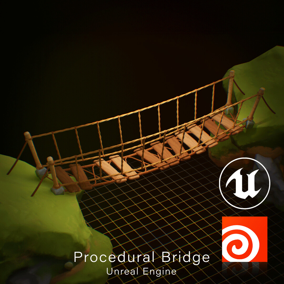 ArtStation - Procedural Bridge Tool for Unreal Engine 5.1