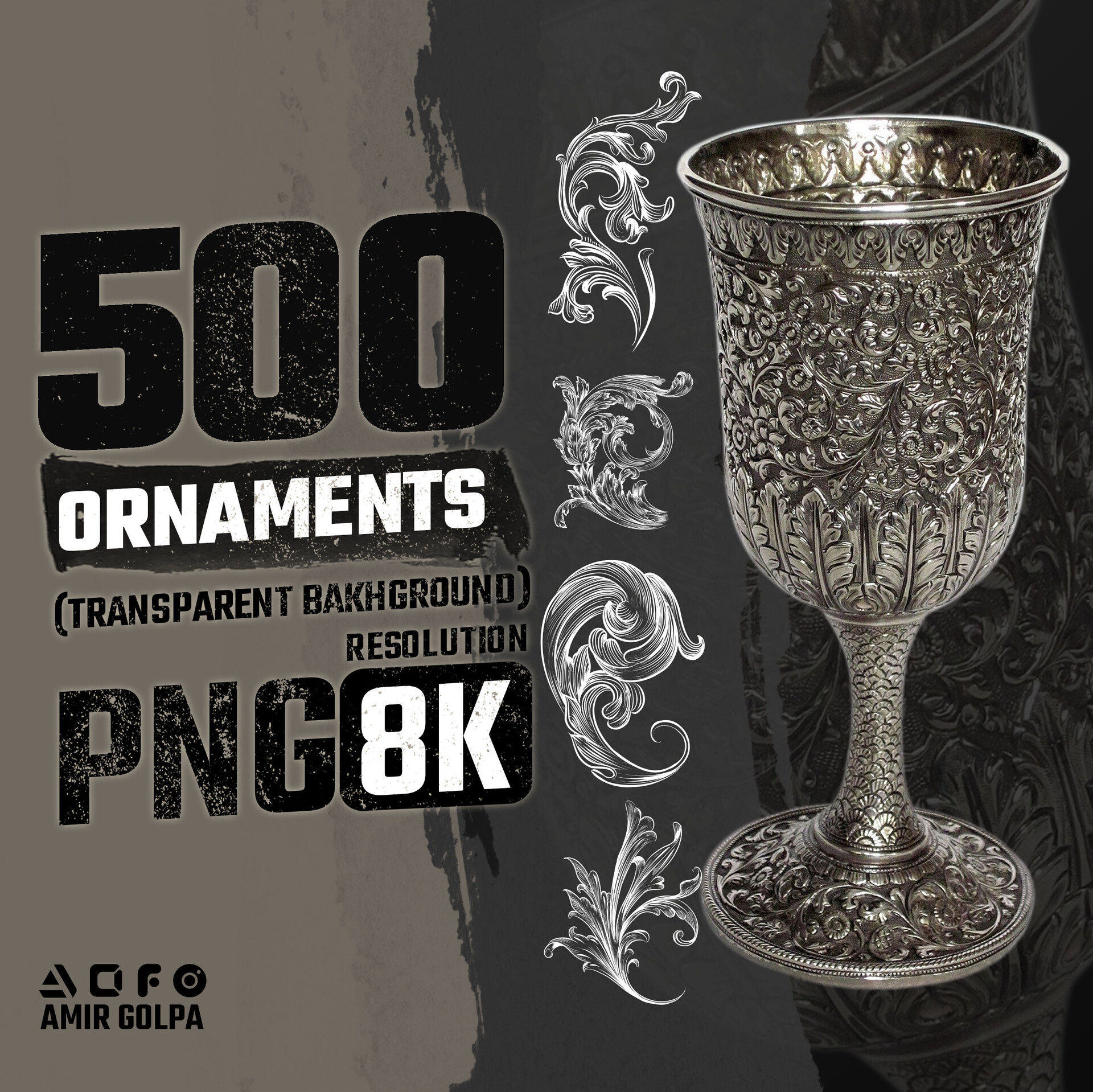 Golpa - 500 ornaments png (8k) vol.1