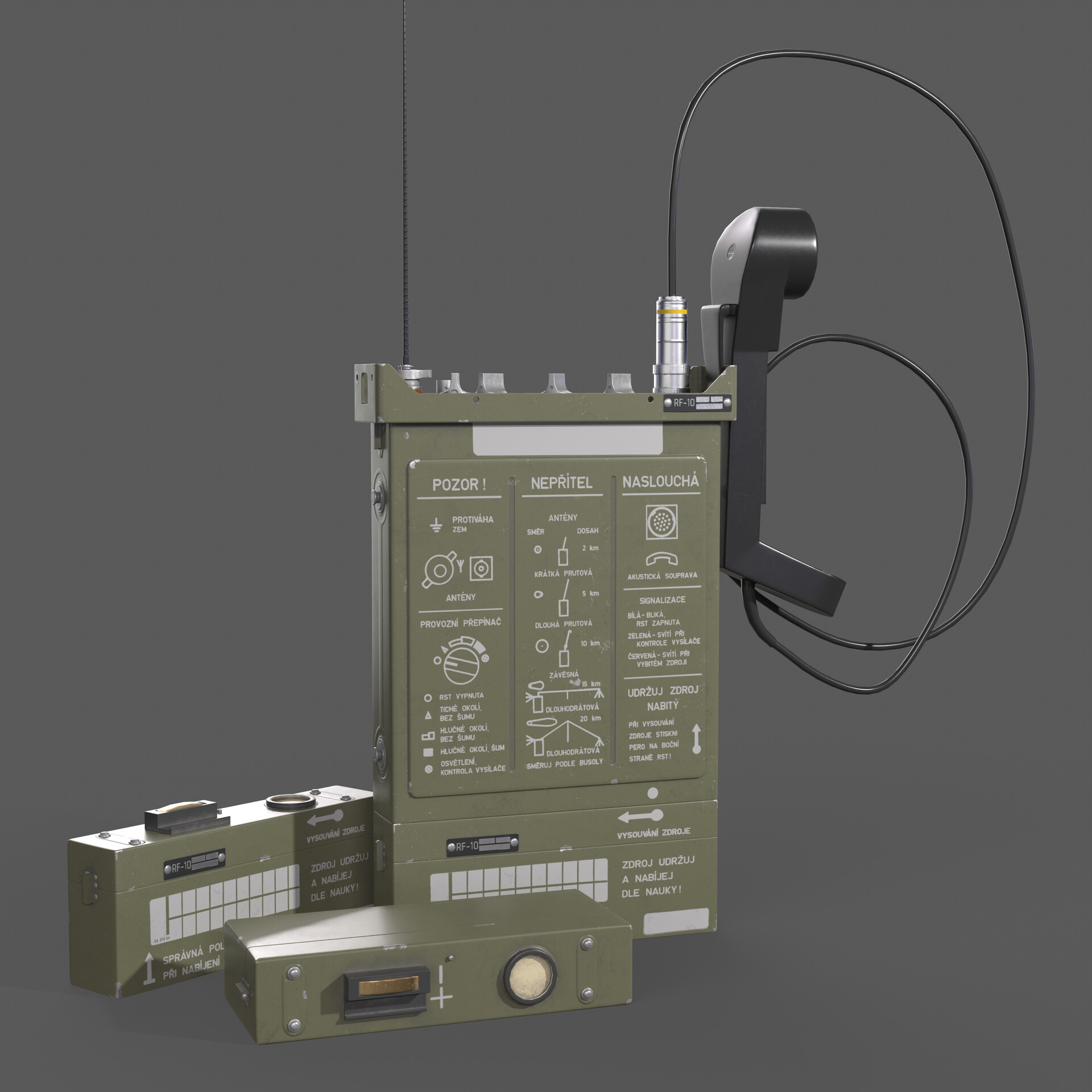 ArtStation - Czech RF-10 Military Radio