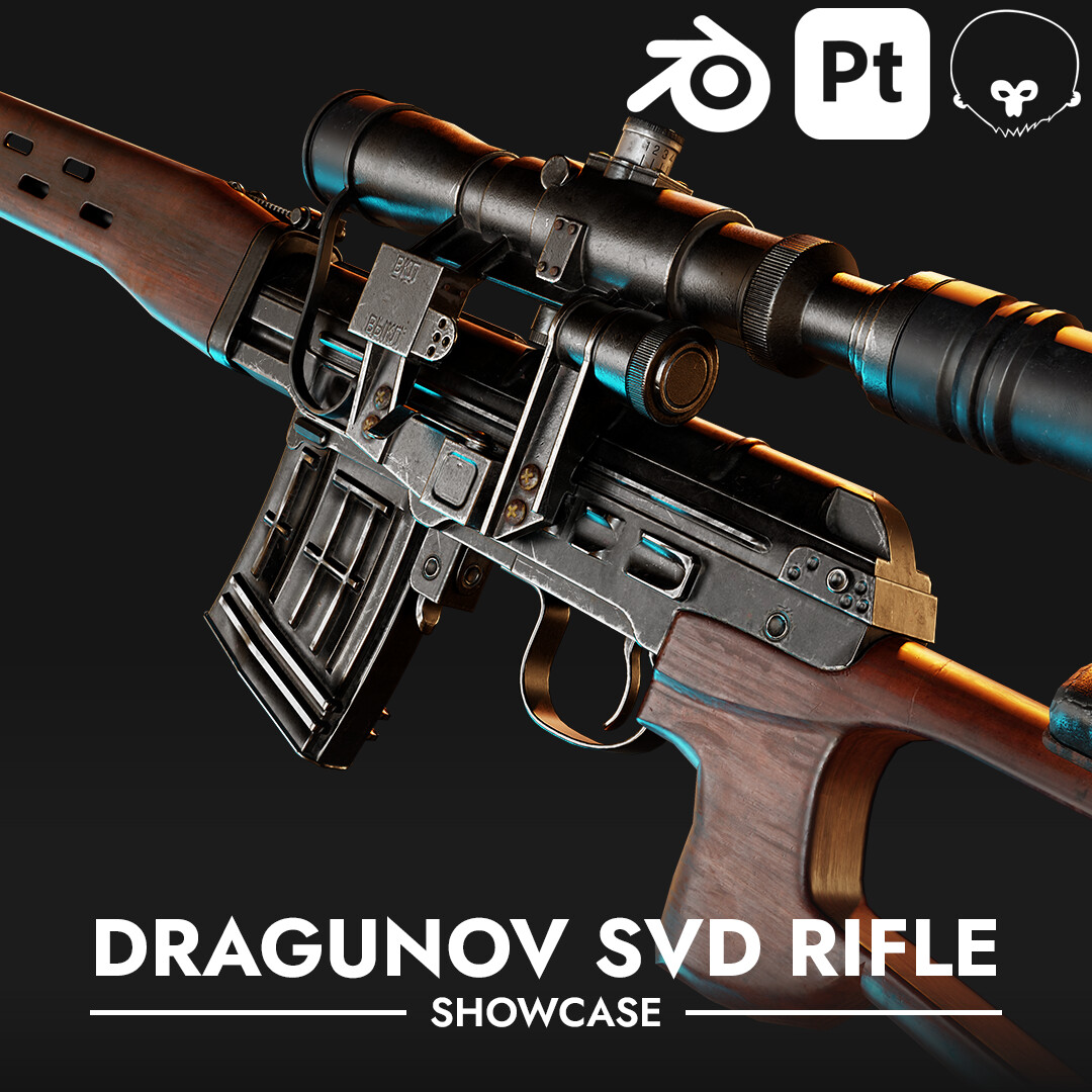 ArtStation - Dragunov SVD Sniper Rifle