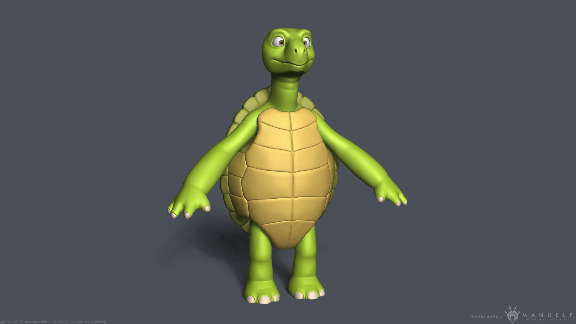 ArtStation - Stylized Cartoon Turtle