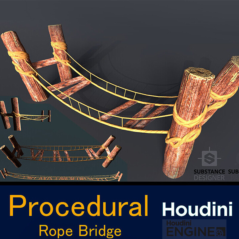 ArtStation - Procedural Bridge Rope