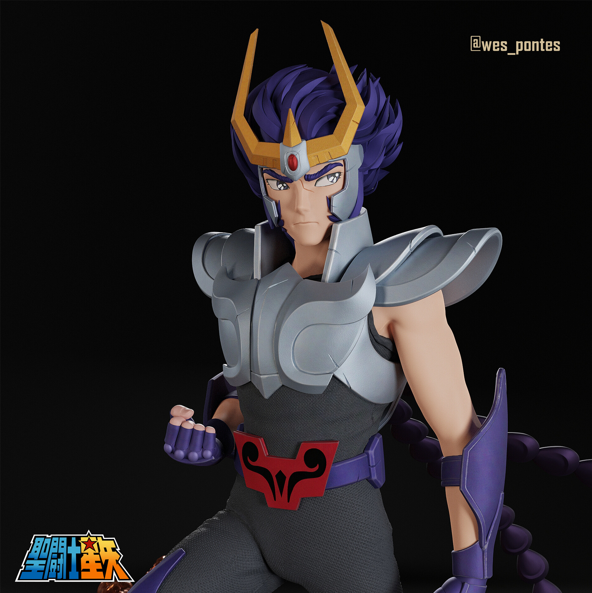 ArtStation - IKKI Phoenix Armor V2 - Saint Seiya