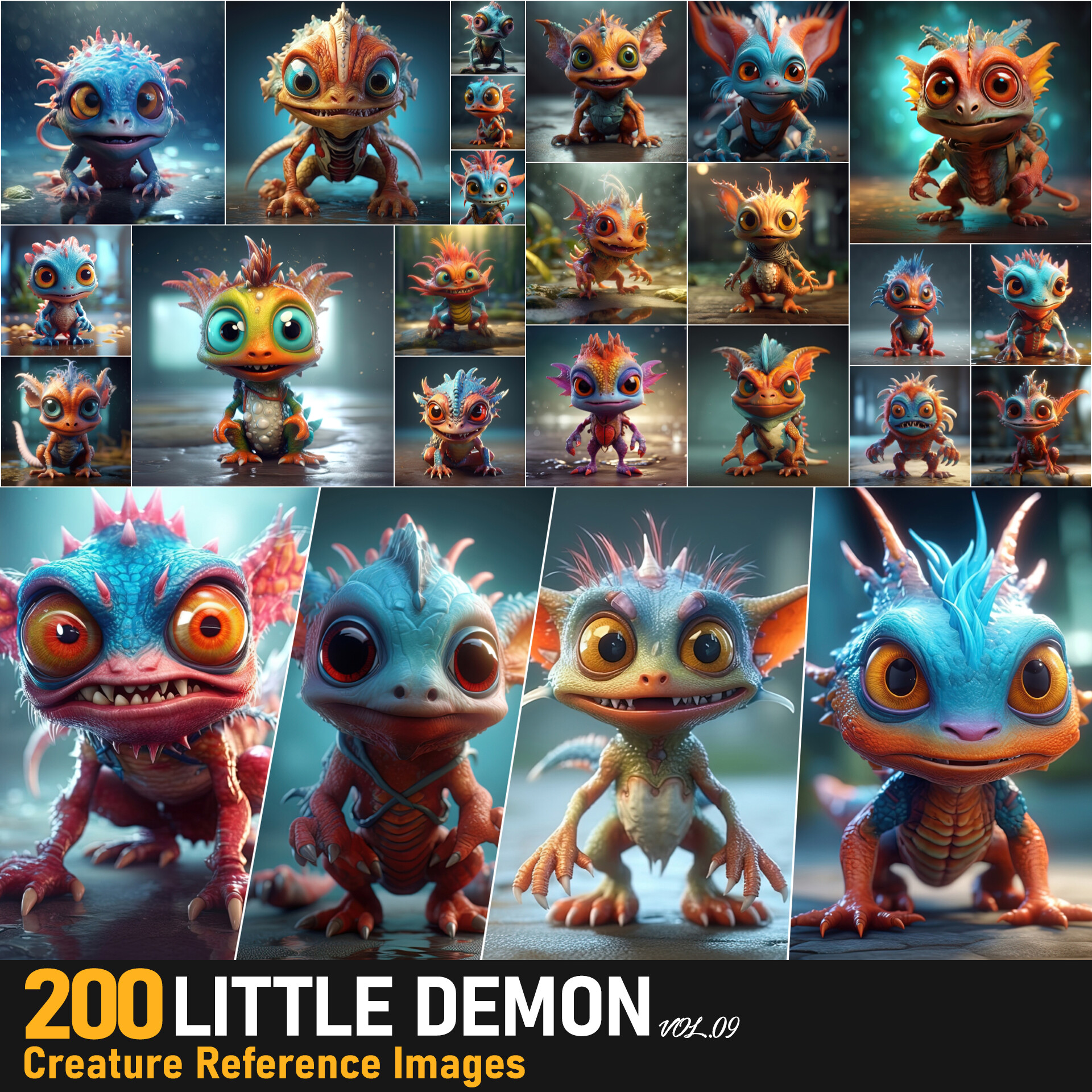 ArtStation - Little Demon VOL.09|4K Reference Images