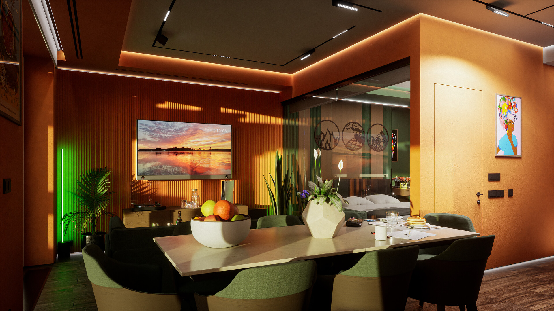 ArtStation - 360° Panorama Set Apartment. Comfort City Lagoon