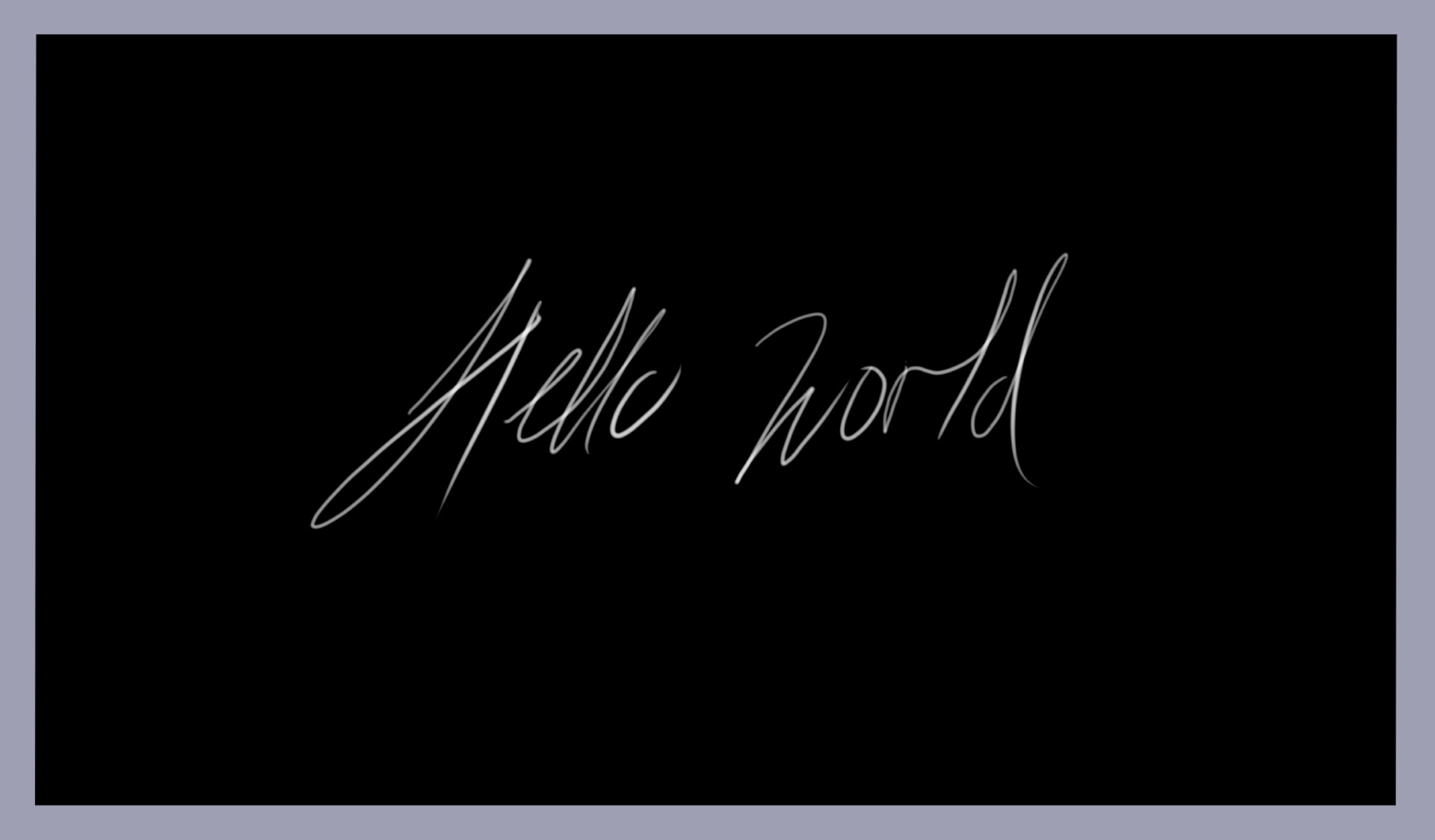 ArtStation - "Hello World" animation project