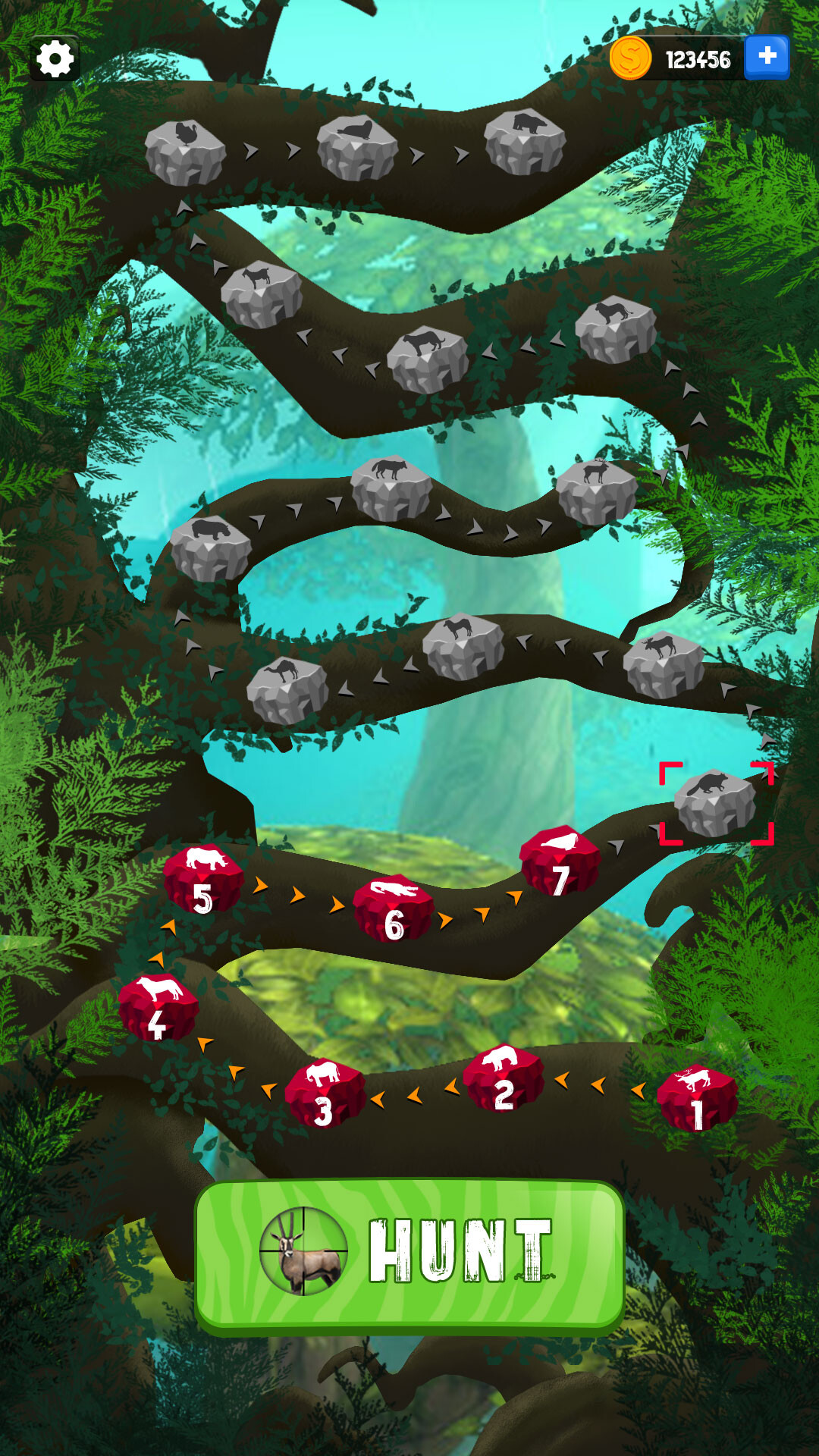 ArtStation - Animal Hunting Game UI UX at arcadan lab.