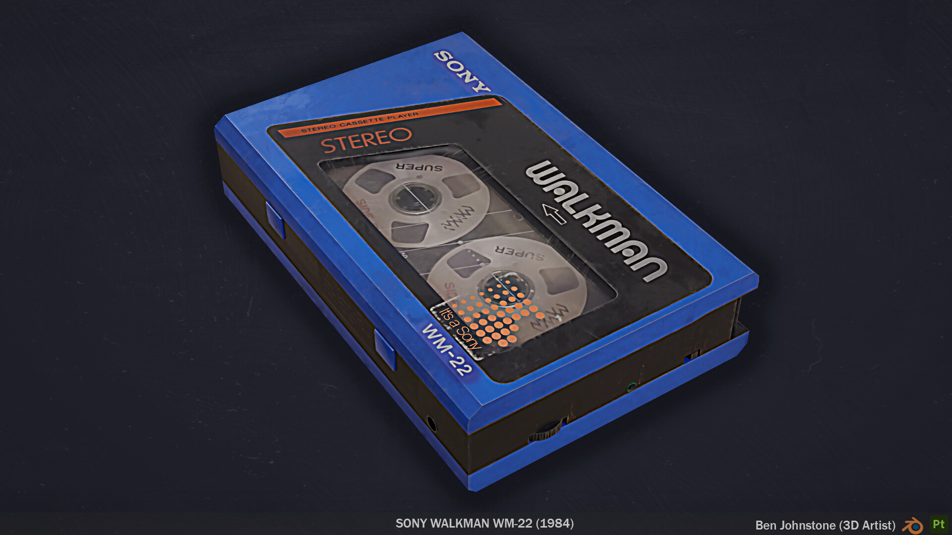 ArtStation - Sony Walkman WM-22 From 1984