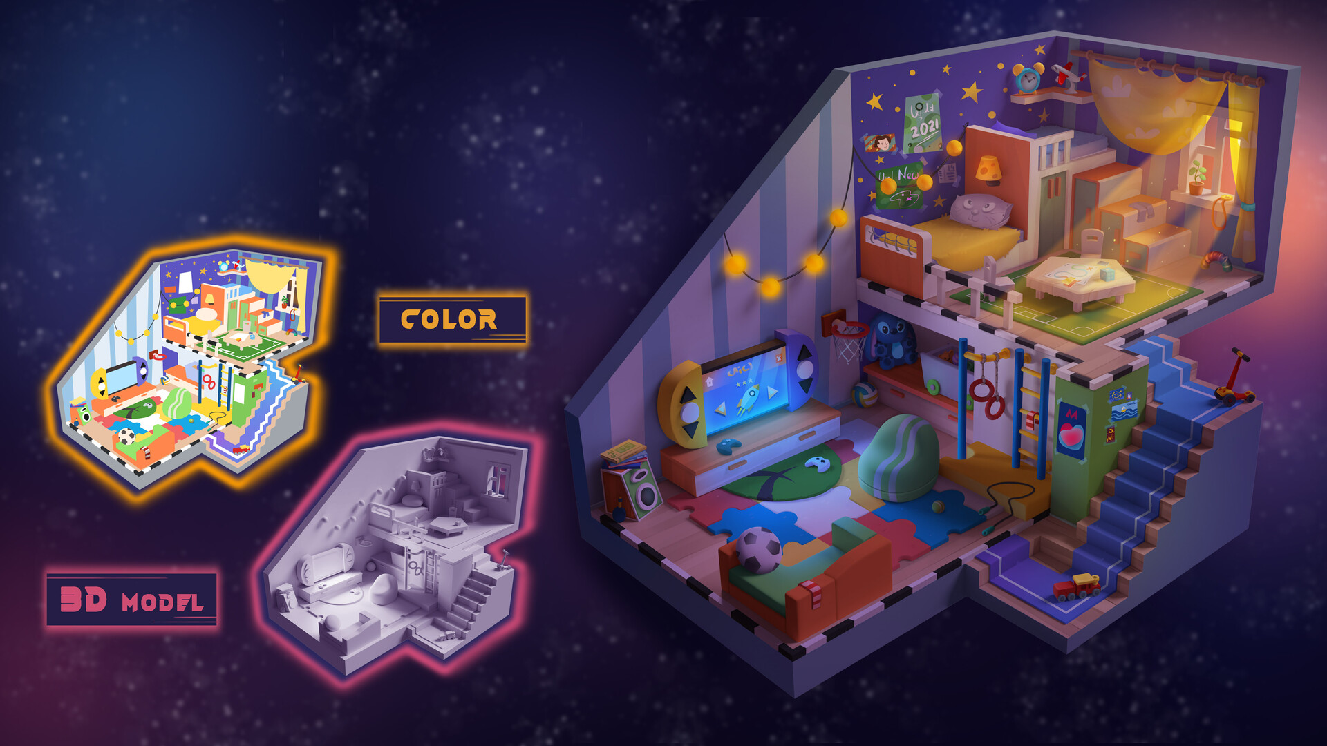 ArtStation - Kid's playroom