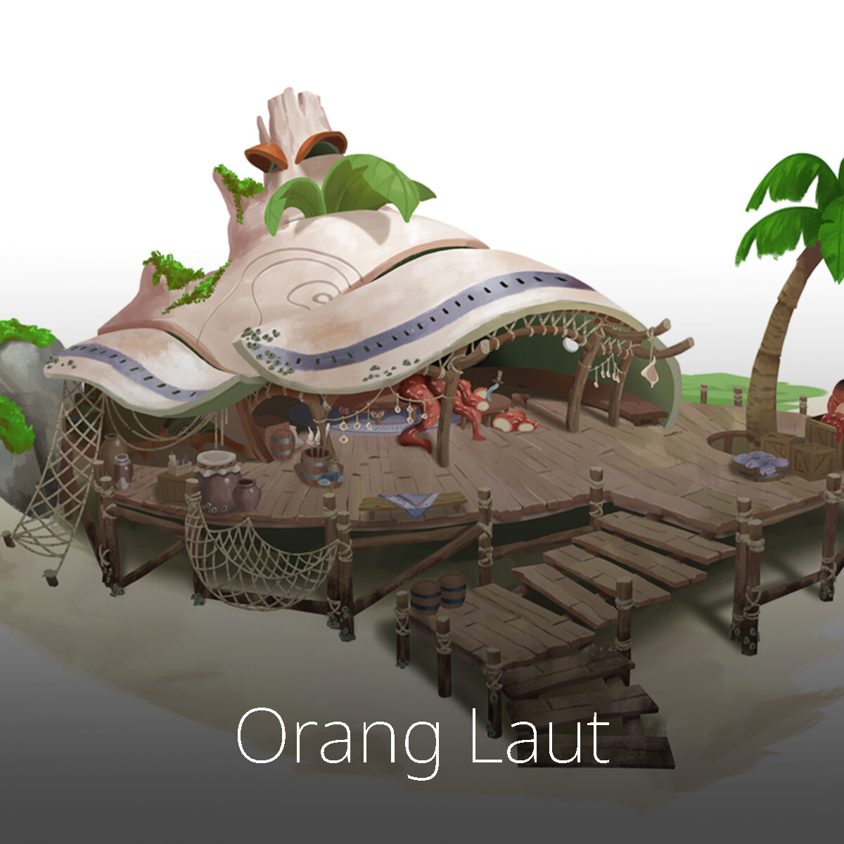 ArtStation - Orang Laut House Design