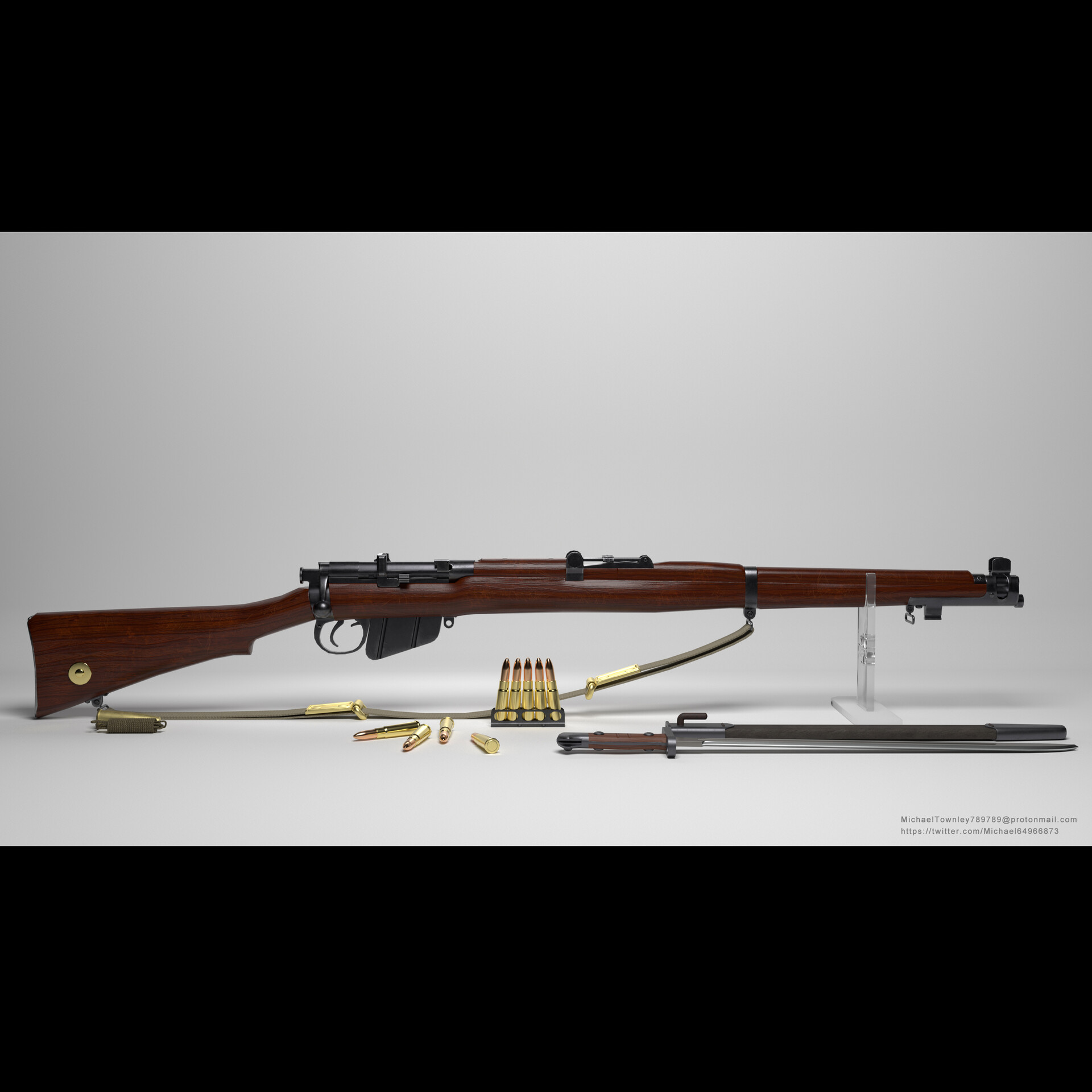 ArtStation - Lee-Enfield (HD detail)