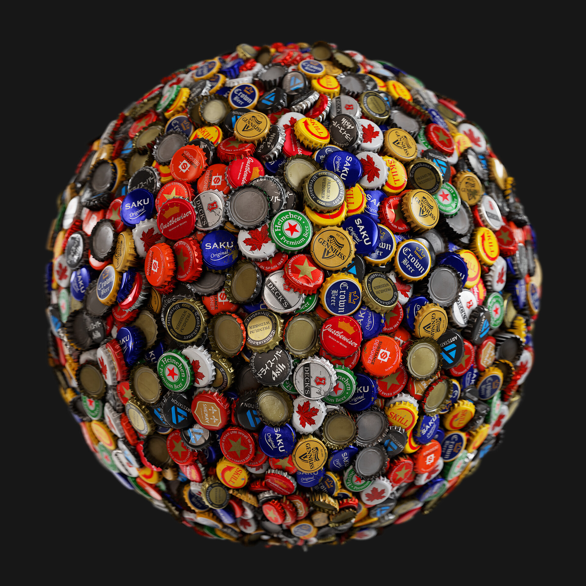 ArtStation - Beer crown caps