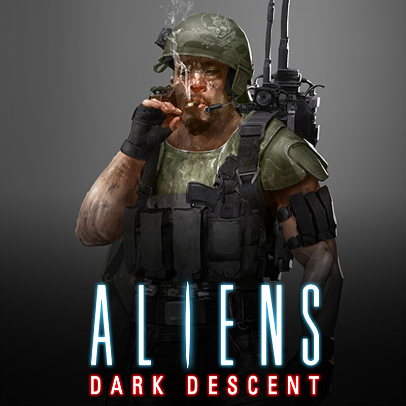 ArtStation - ALIENS DARK DESCENT - Early characters explorations