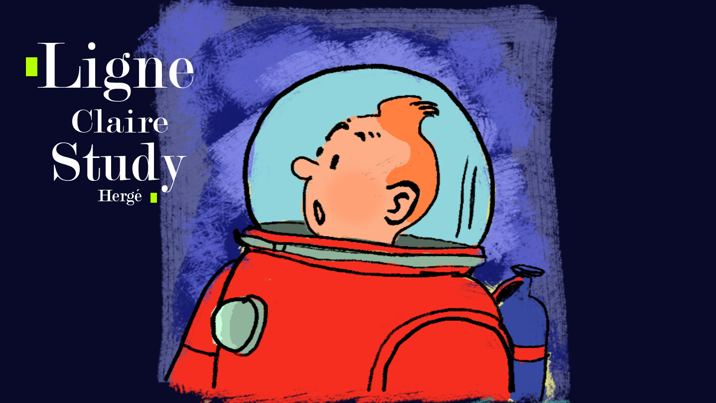 ArtStation - A small study of Hergé drawings and the origins of Ligne claire