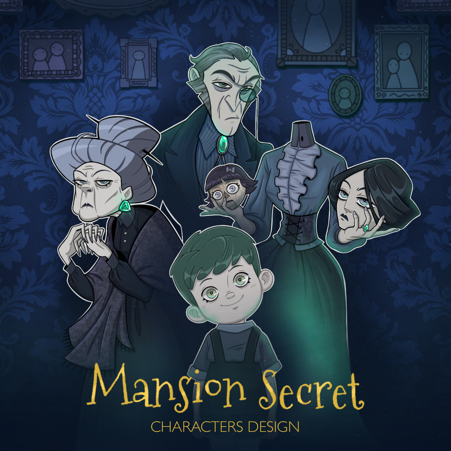 ArtStation - Mansion Secret (character design)