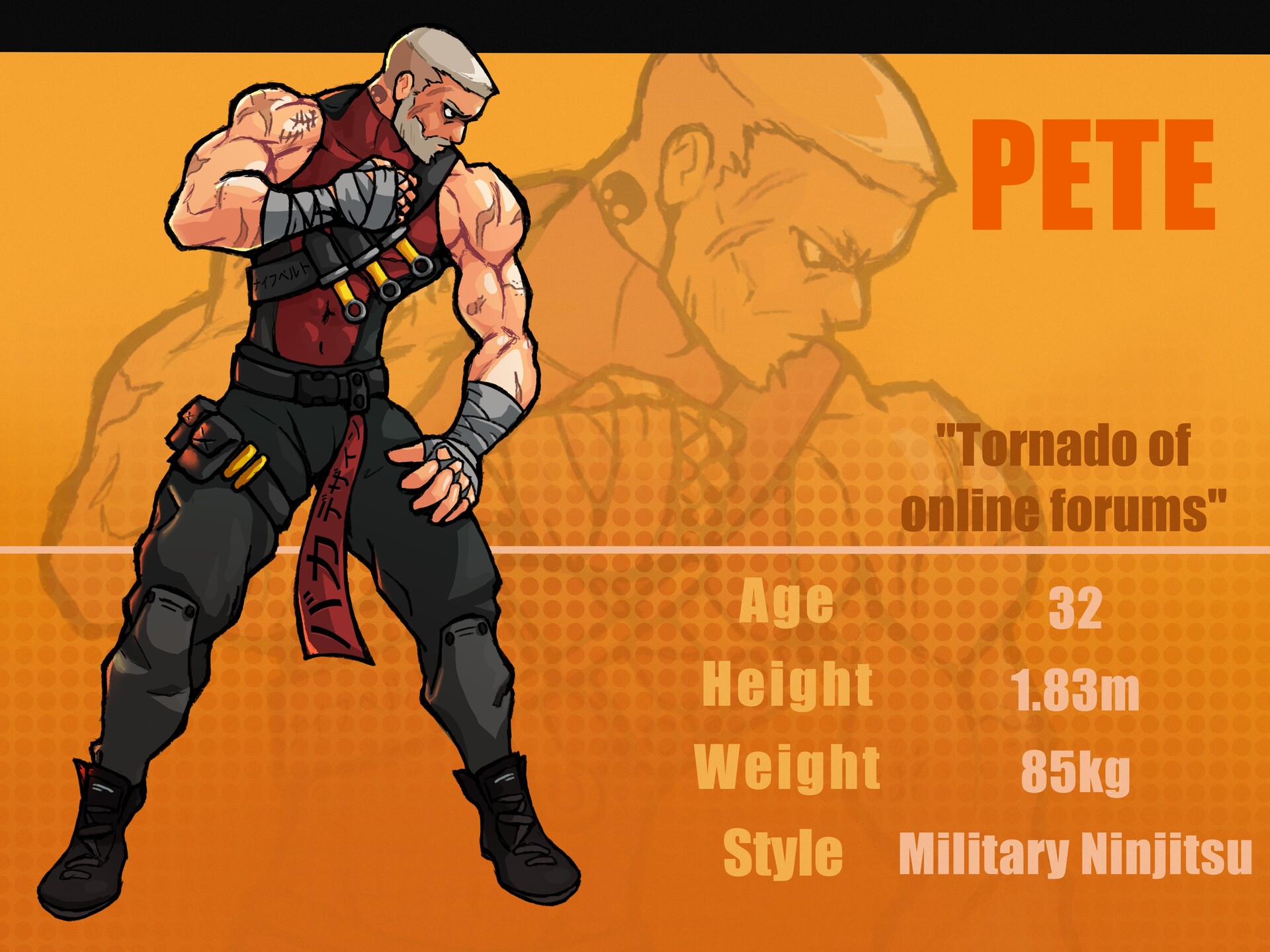 ArtStation - Pete the Streets of Rage 4 OC