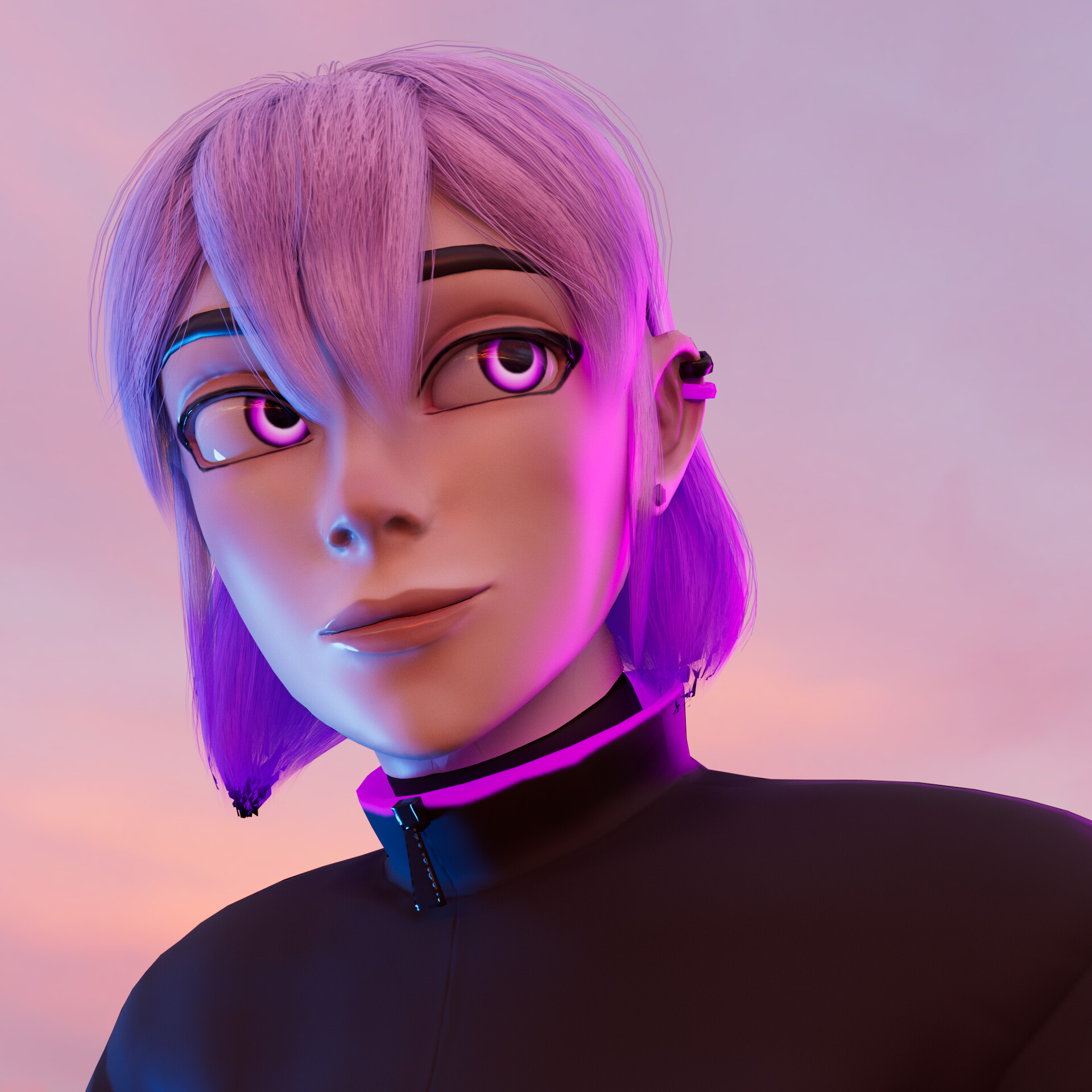 ArtStation - Kat - Original Character Model - Real-Time