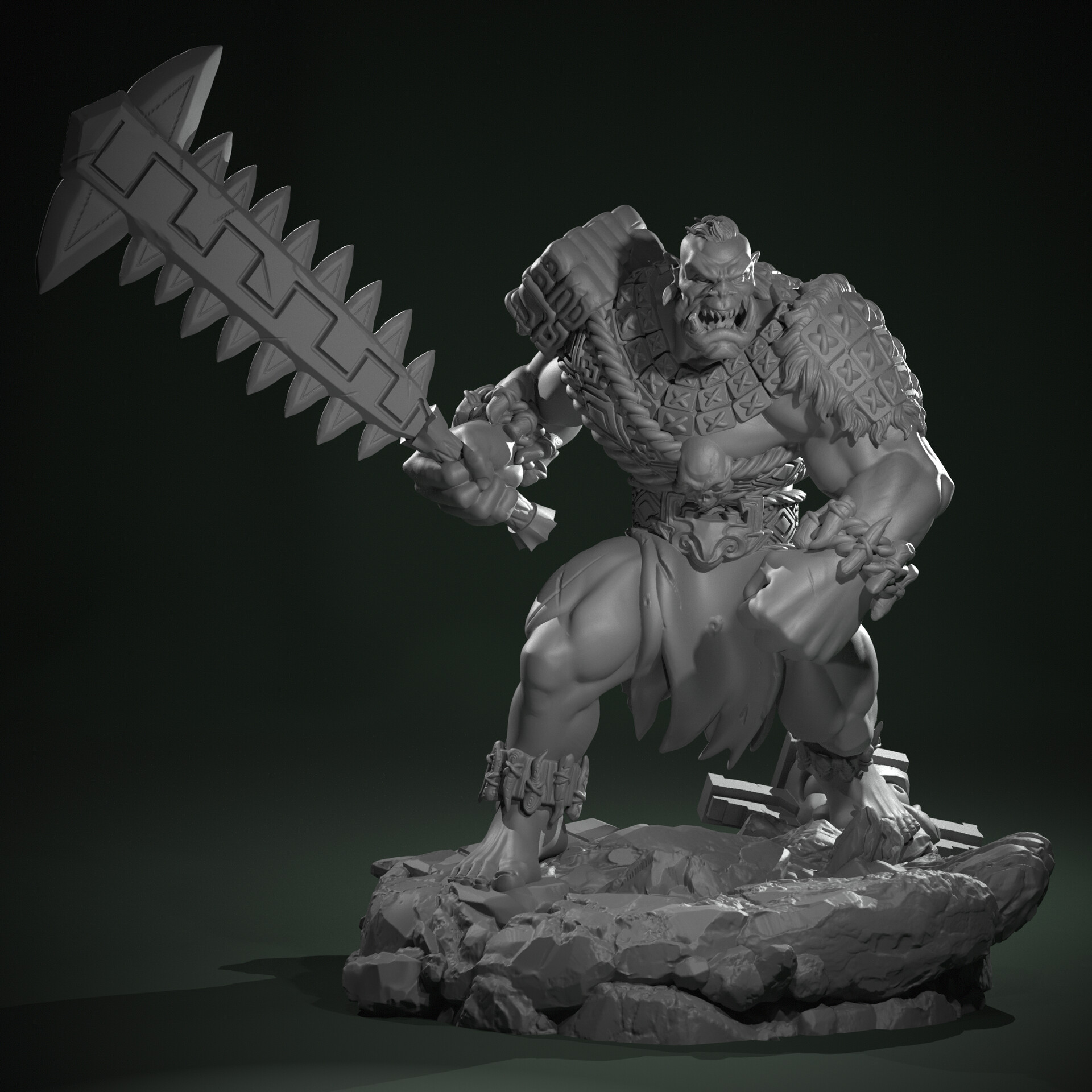 ArtStation - Aztec Orc - Miniature