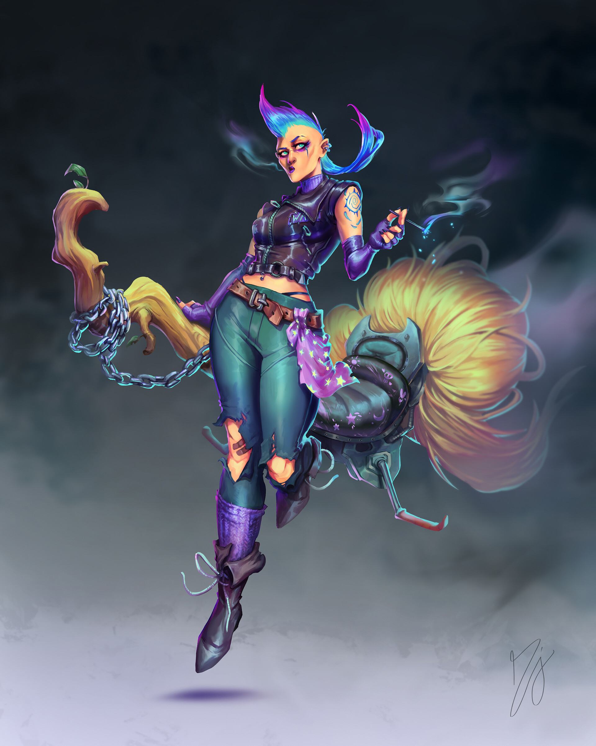 ArtStation - Punk pop witch
