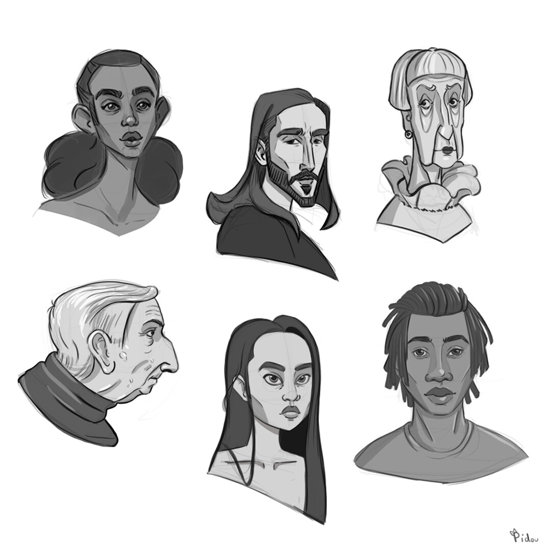 ArtStation - Faces Studies