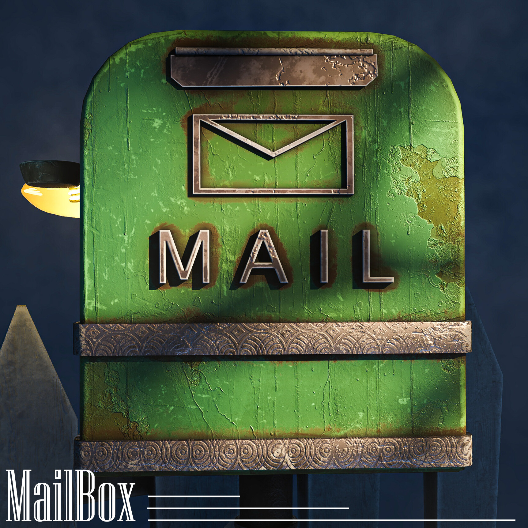 ArtStation - illuminated mailbox