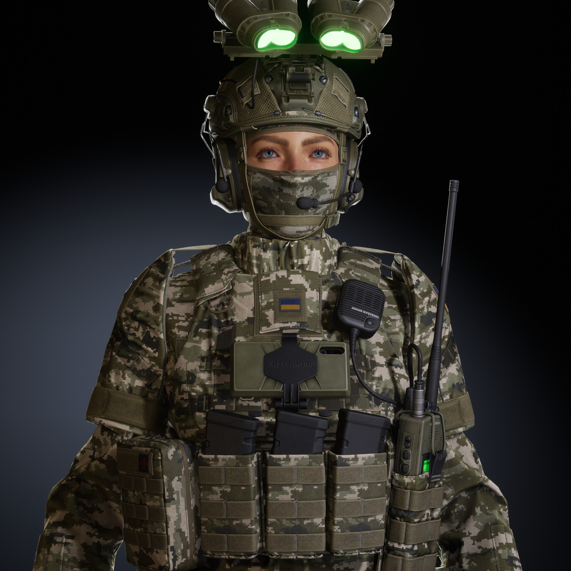 ArtStation - Female Soldier