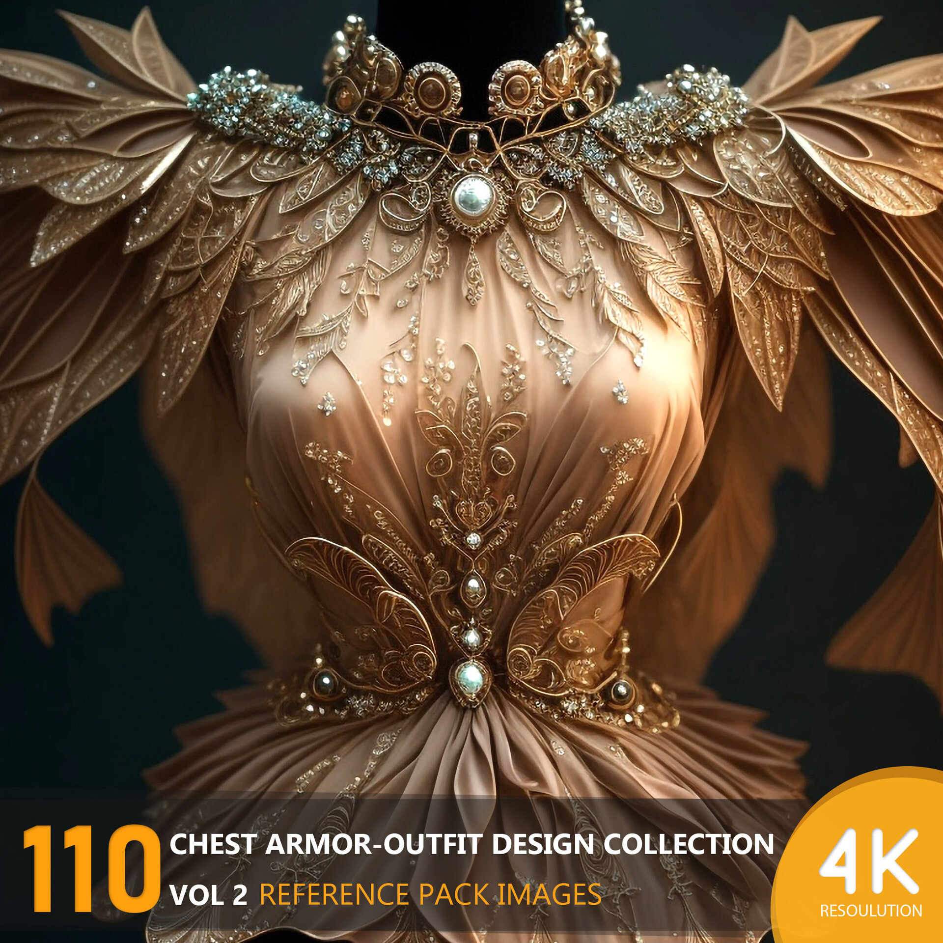 ArtStation - Chest Armor-Outfit Design Collection Vol2-4K|Reference ...