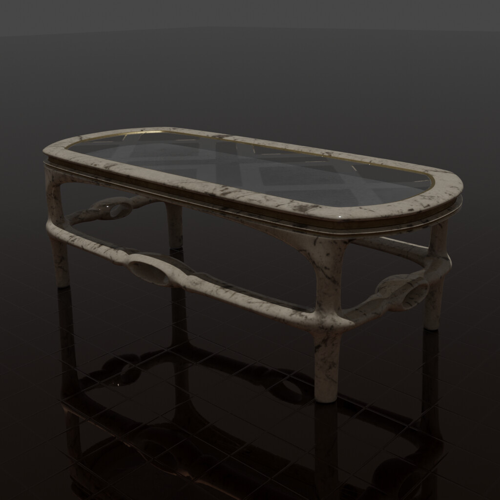 ArtStation - Fancy Marble Coffee Table