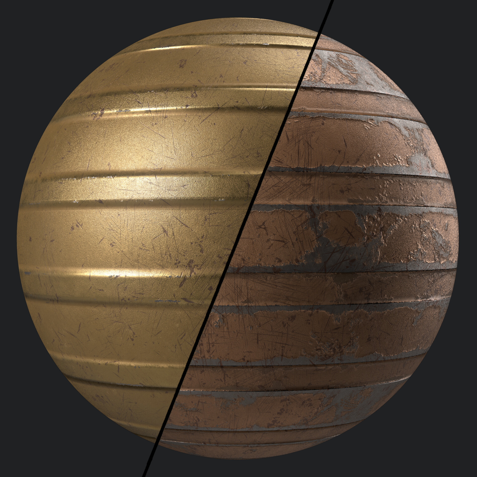 ArtStation - Metal Materials 42- Metal panels By Painting | Sbsar Pbr ...
