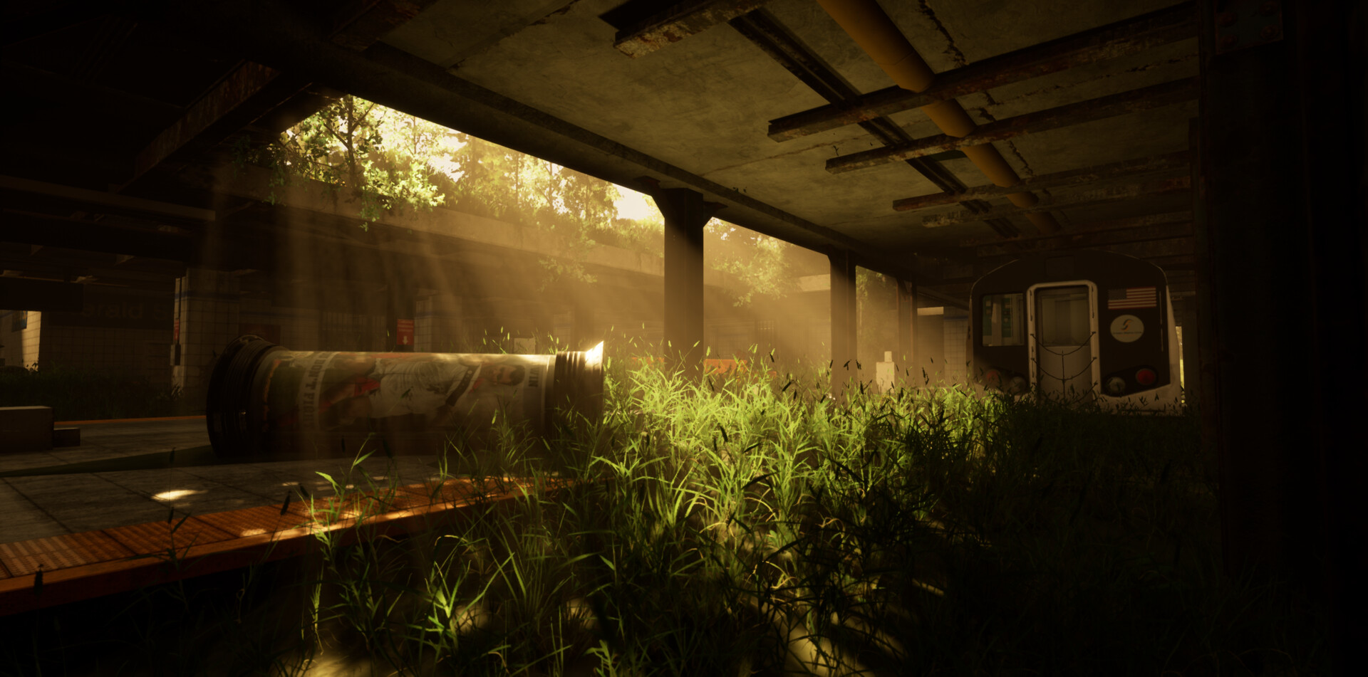 ArtStation - Overgrown Metro