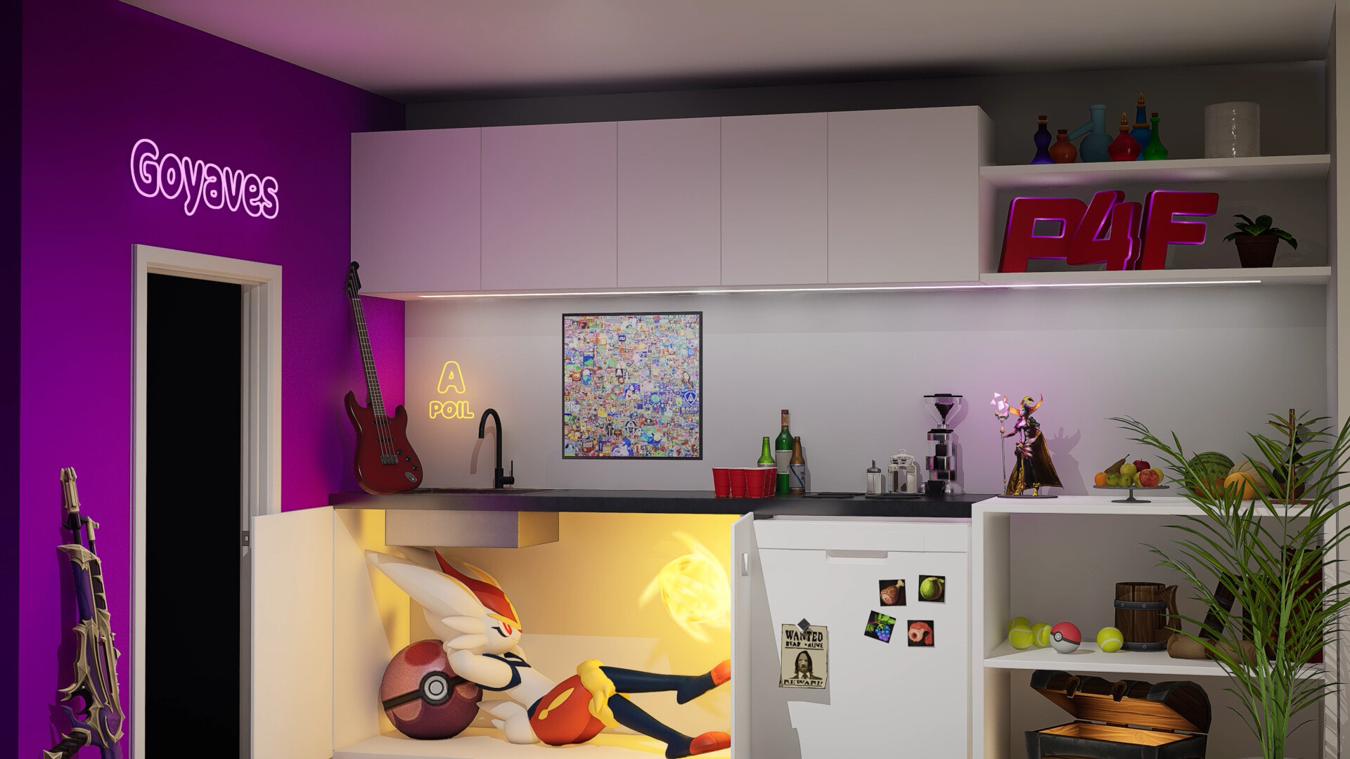 ArtStation - Waiting screen animation for a Twitch streamer