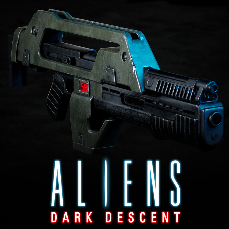ArtStation - Aliens Dark Descent : Props and Weapons