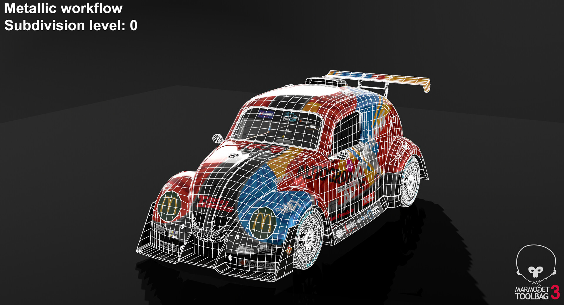 ArtStation - 3D model VW Volkswagen Beetle Fun Cup Julien Schein Racing
