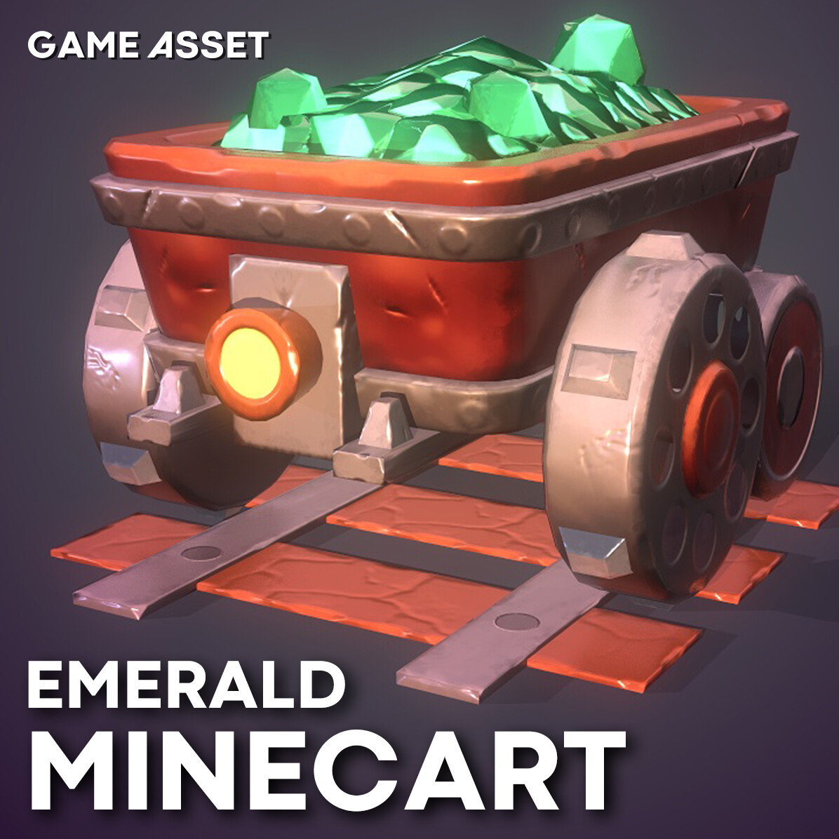 ArtStation - Emerald MineCart