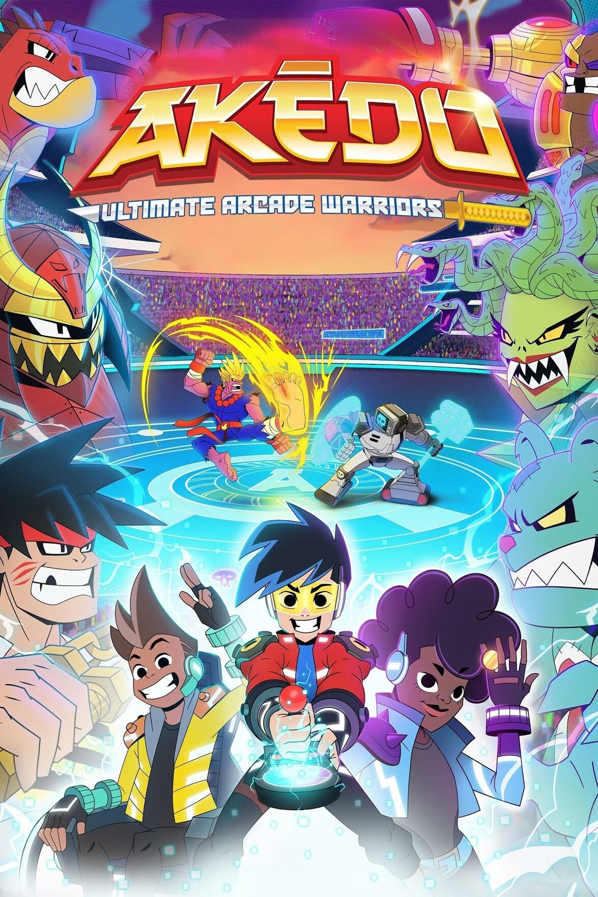 ArtStation - Composition - AKEDO: Ultimate Arcade Warriors - TV/YT SERIE