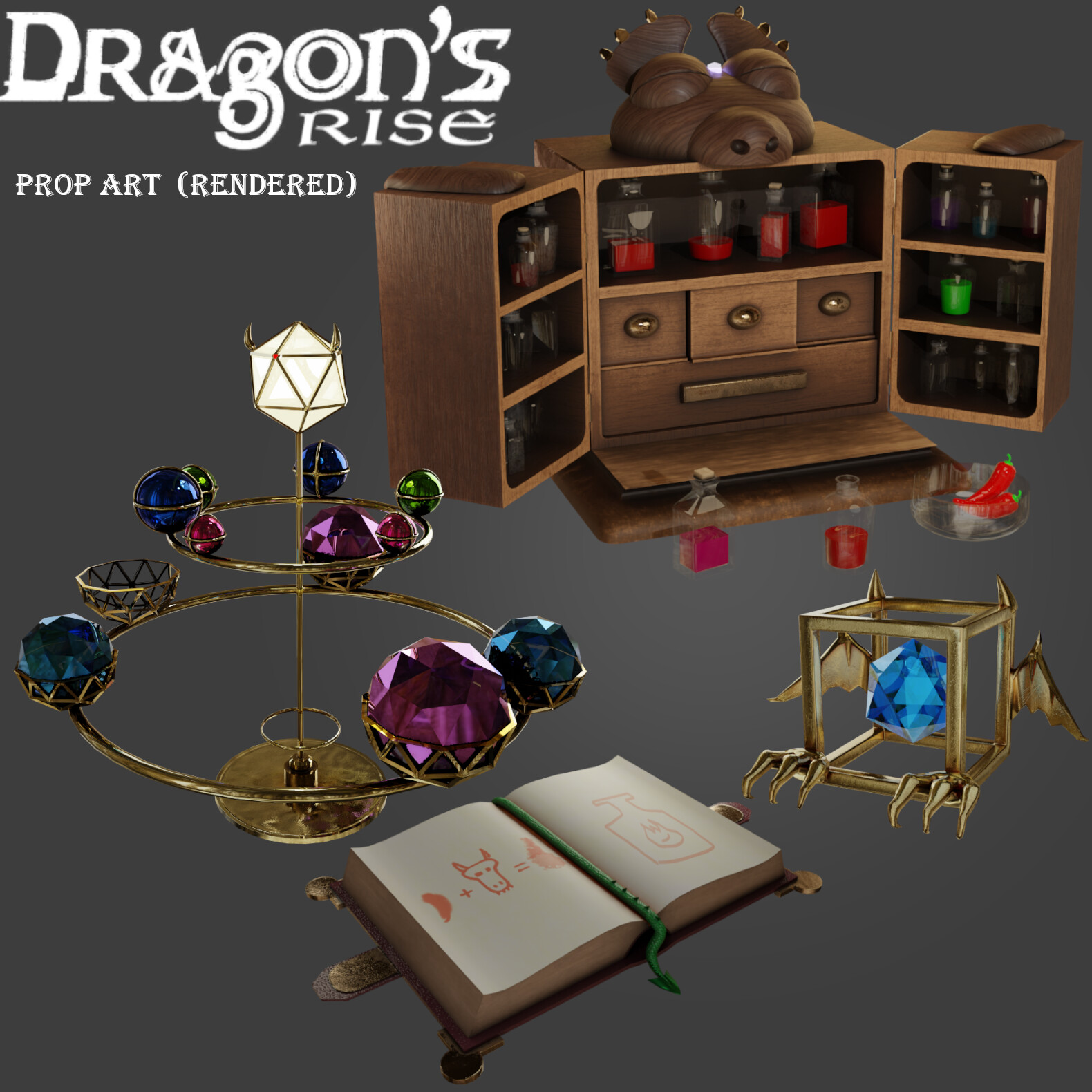 ArtStation - Dragon's Rise: The Forgotten Realms - Prop Art (rendered)