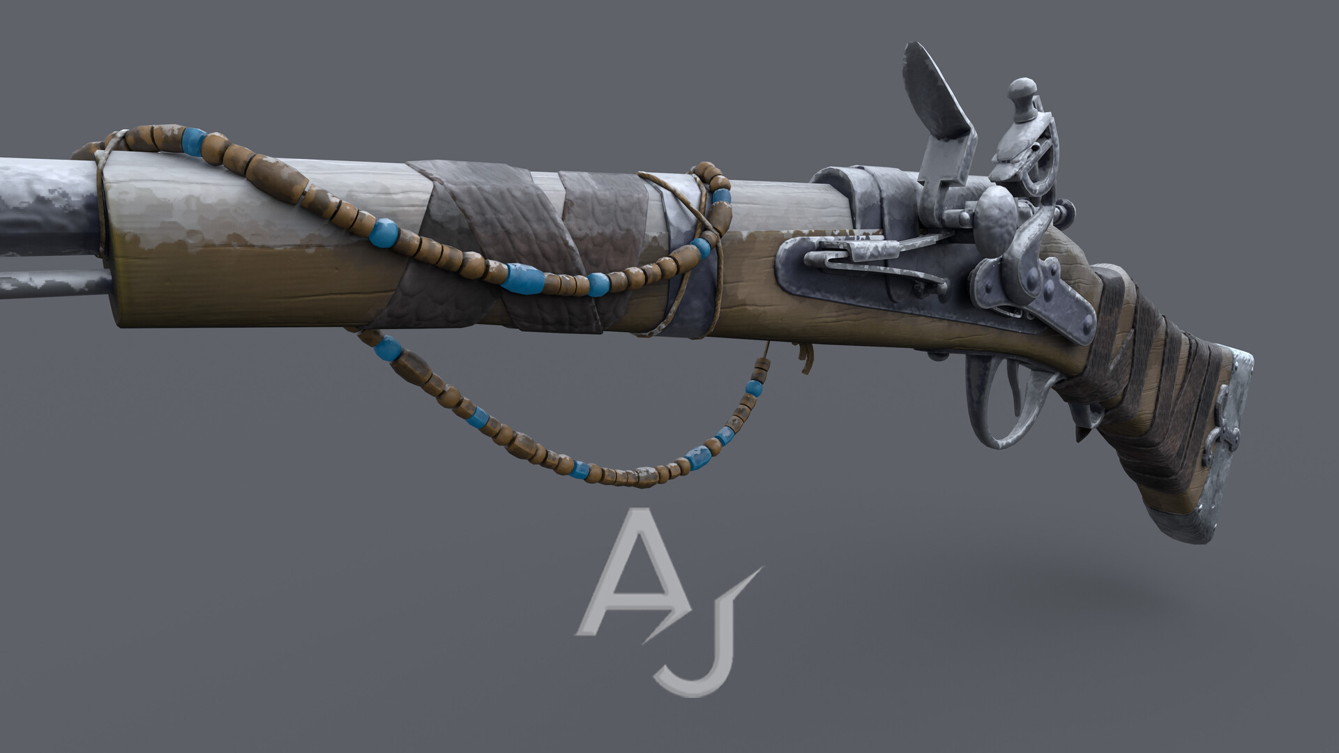 ArtStation - Stylized Frozen Rifle