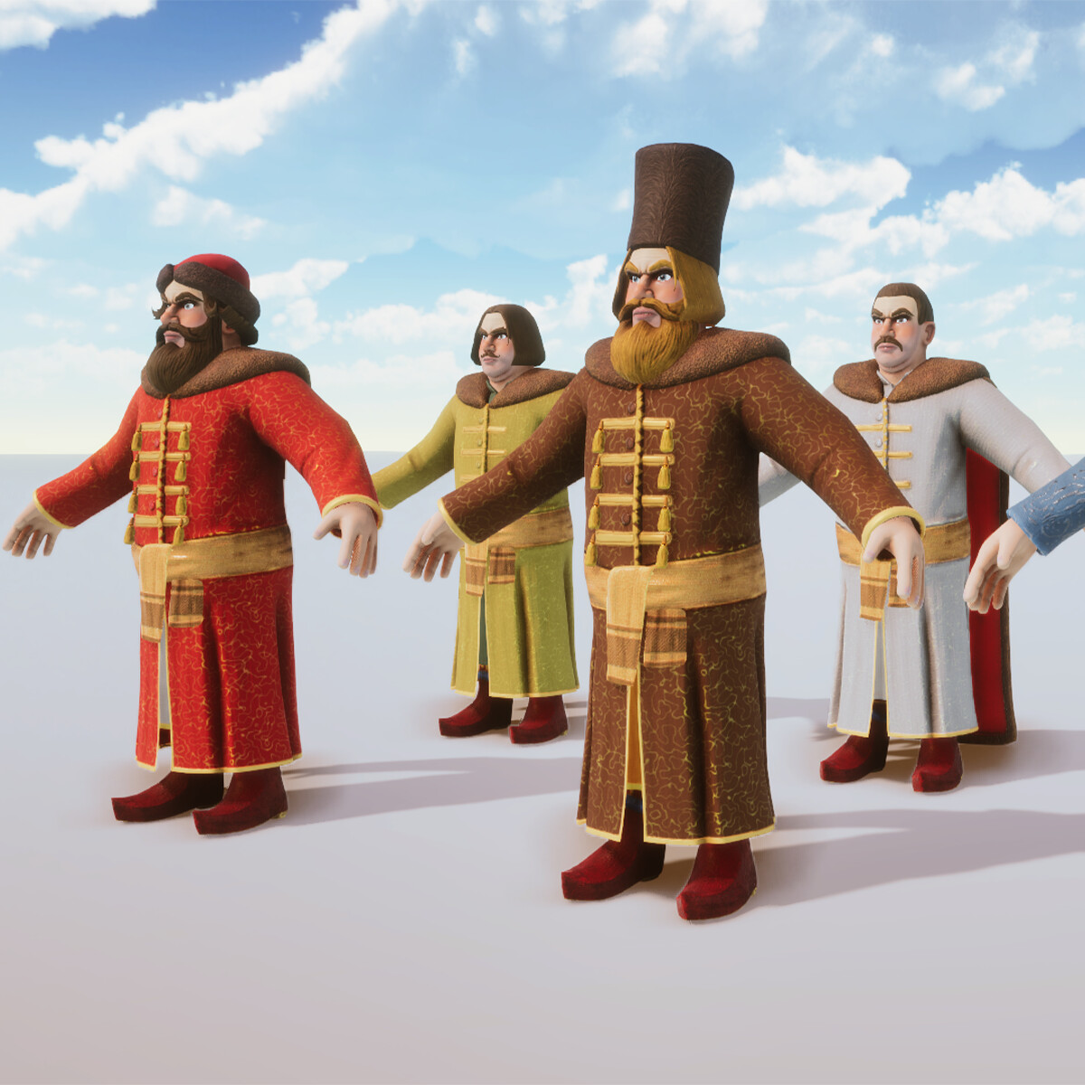 ArtStation - Stylized Medieval Rich People