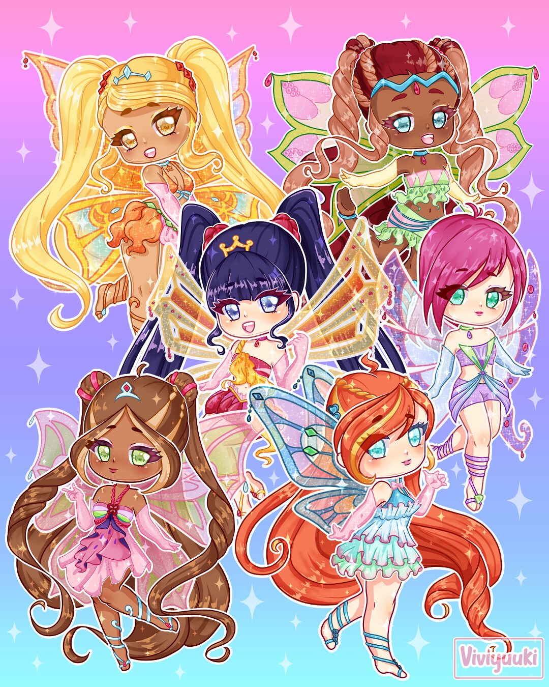 ArtStation - Winx Club Enchantix chibis