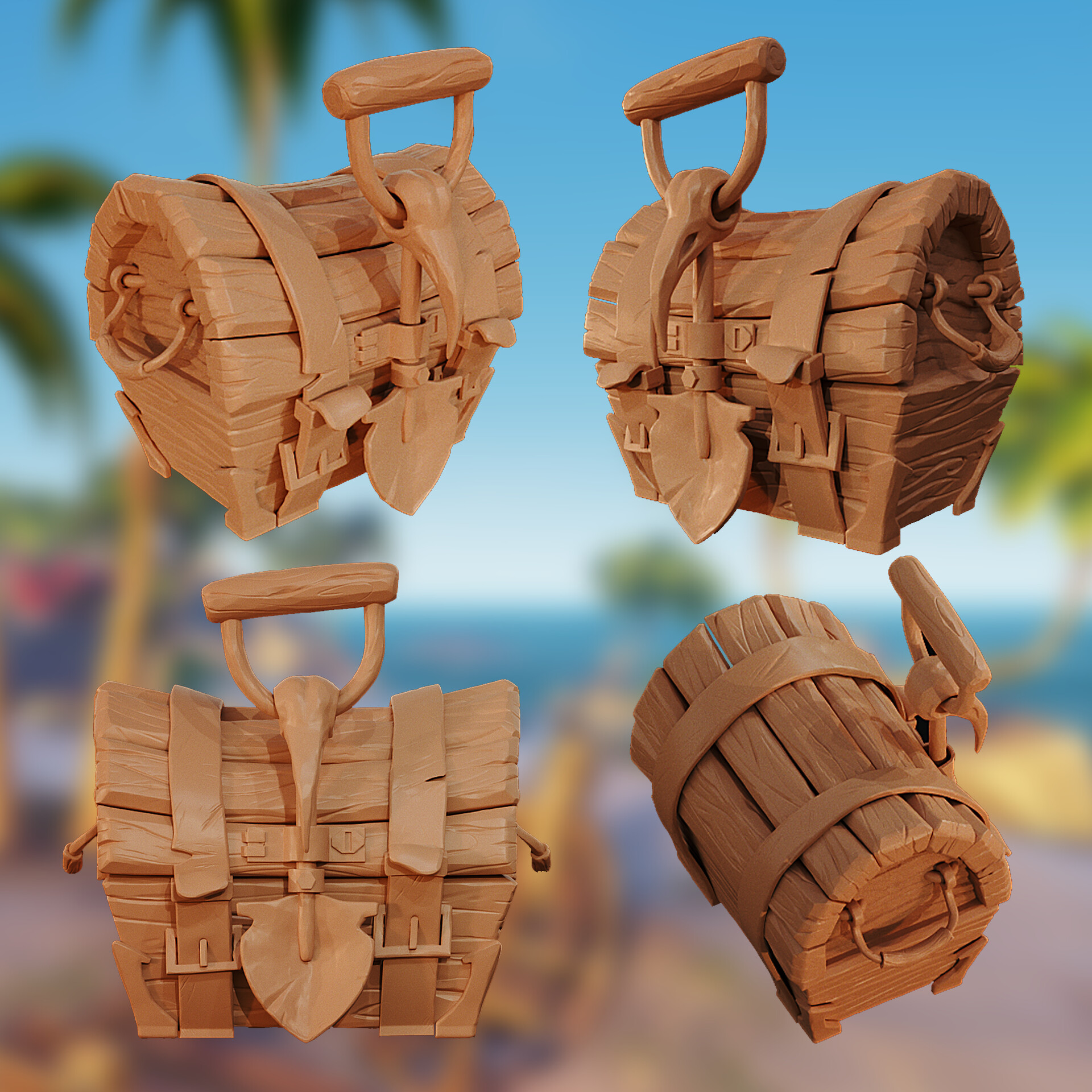 ArtStation - Stylized Chest Sculpt