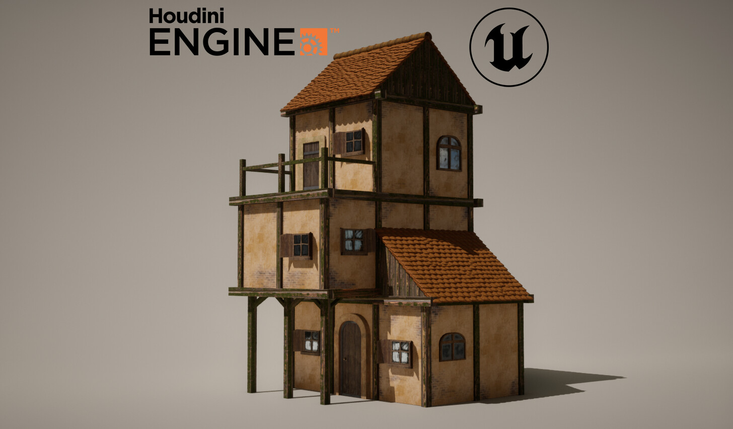 ArtStation - Procedural House in Houdini and UE5.1