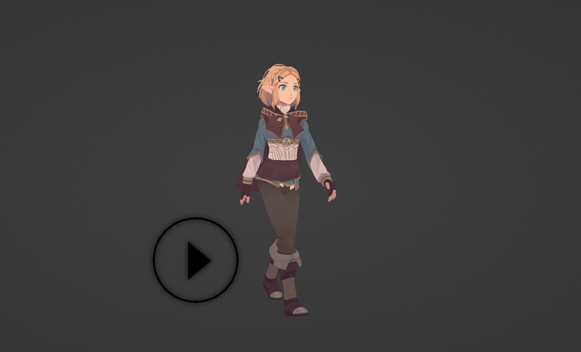 ArtStation - Zelda Animation Set (Walking, Running, Jump and Idle/Idle ...