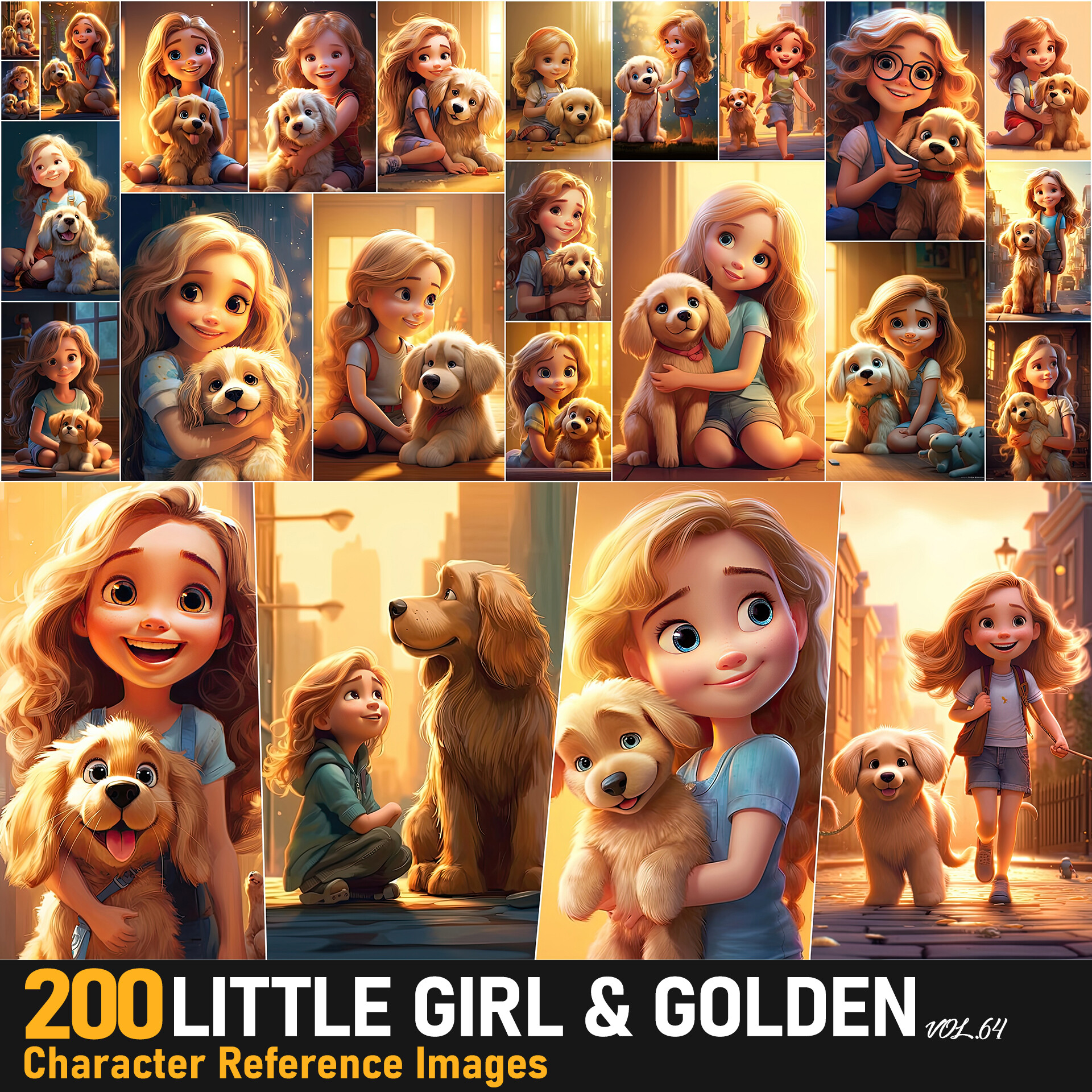 ArtStation - Little Girl & Golden VOL.64|4K Reference Images