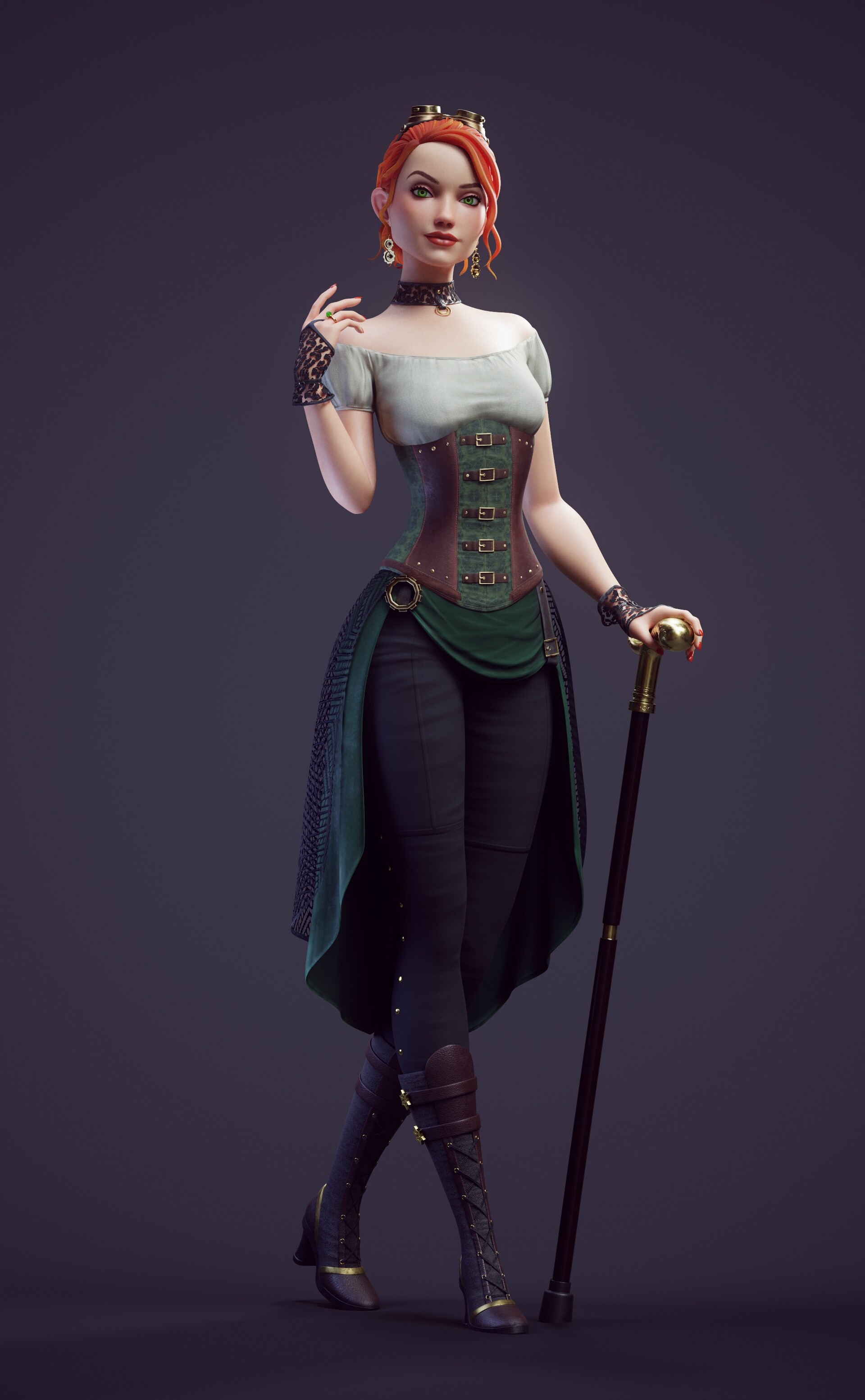 ArtStation - Steampunk girl